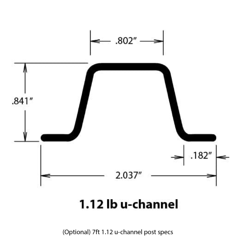 1.12lb U-Channel Post - Express Signs